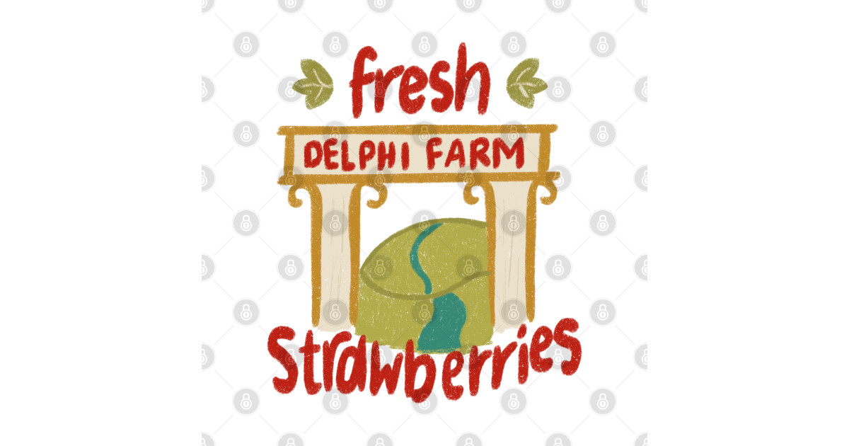 Delphi strawberry farm - Delphi Strawberry Farm - T-Shirt | TeePublic