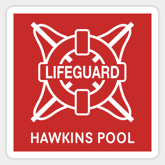 Stranger Things - Hawkins Pool Lifeguard - Stranger Things - Magnet ...