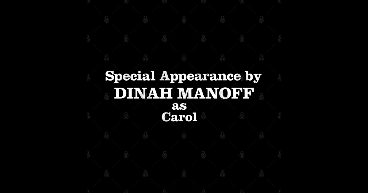 Special Appearance by Dinah Manoff as Carol - Golden Girls - Sticker ...