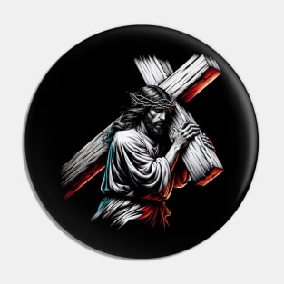 Jesus Christ Crucified Pins and Buttons for Sale | TeePublic