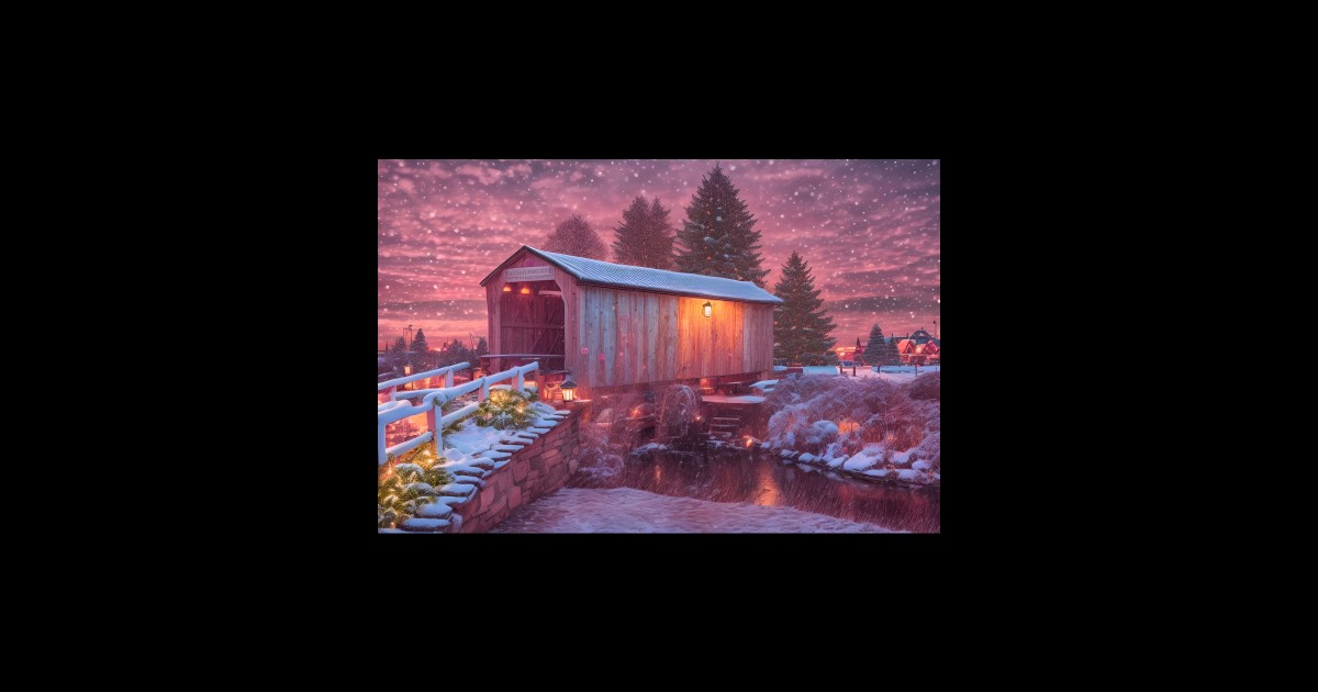 Covered Bridge - Covered Bridge - Sticker | TeePublic
