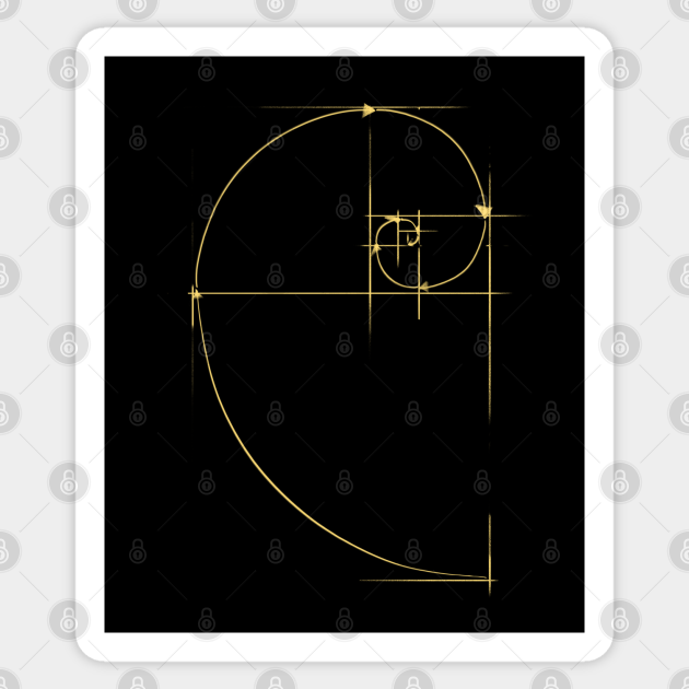 The most golden ratio - Golden Ratio - Sticker | TeePublic