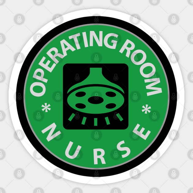 Operating Room Nurse logo - Operating Room Nurse - Sticker | TeePublic