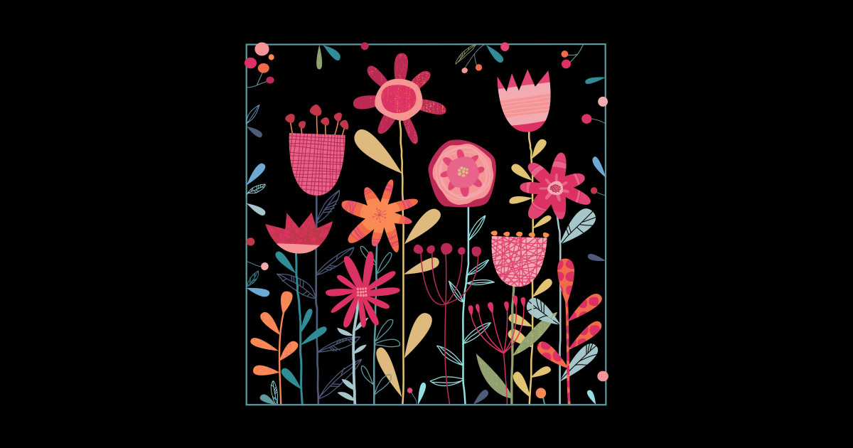Wild Weeds and Flowers - Flower - Sticker | TeePublic