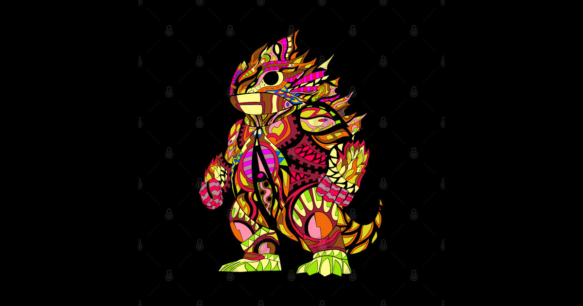 swamp monster kaiju in ecopop kappa animal beast in the lagoon - Sea ...