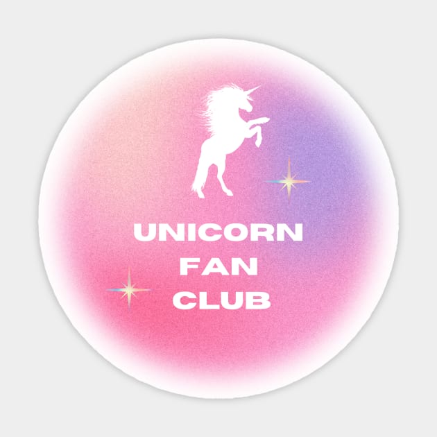 Unicorn fan club - Unicorn Fan Club - Sticker | TeePublic