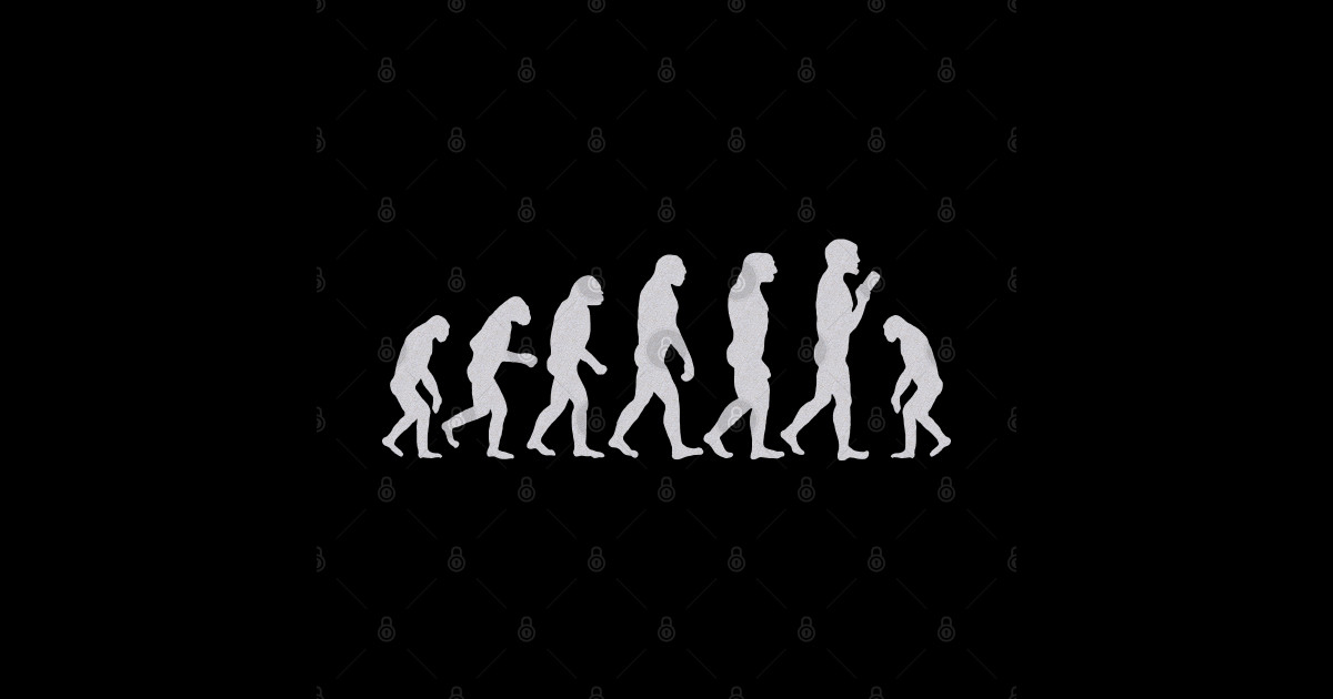 Funny Evolution Theory Humor - Funny Evolution Theory Humor - Sticker ...