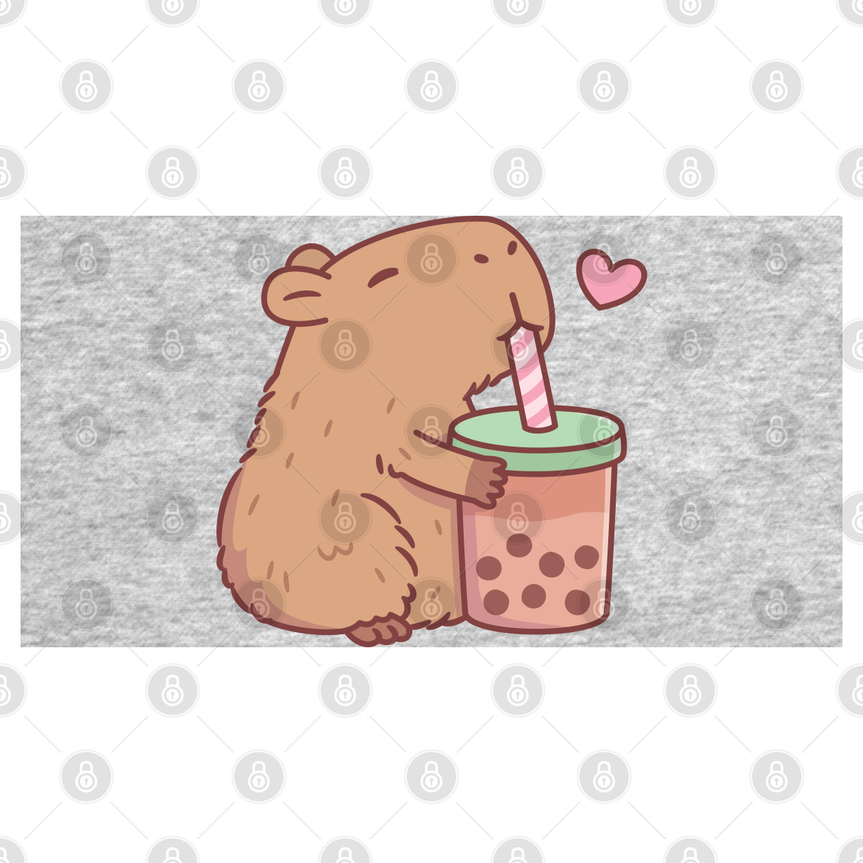 Cute Capybara Loves Bubble Tea - Cute Capybara - Tank Top | TeePublic