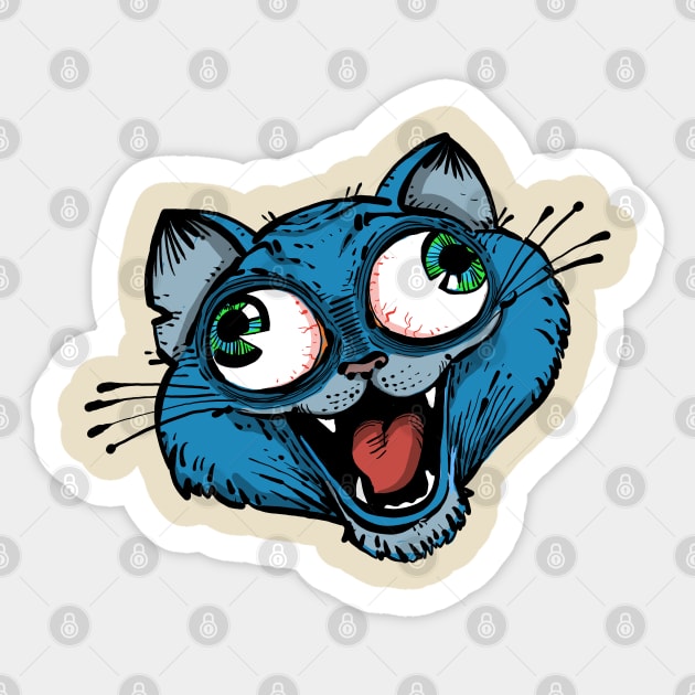 Toon Goon Cat - Animals Lover - Sticker | TeePublic