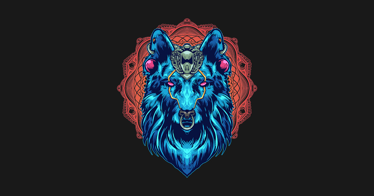Bio Wolf - Wolf - T-Shirt | TeePublic