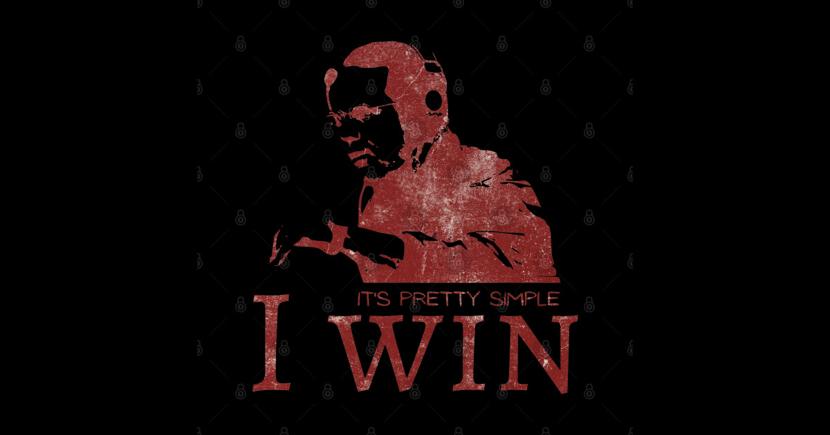 CIGNETTI I WIN IT'S PRETTY SIMPLE - Cignetti Apparel - Sticker | TeePublic