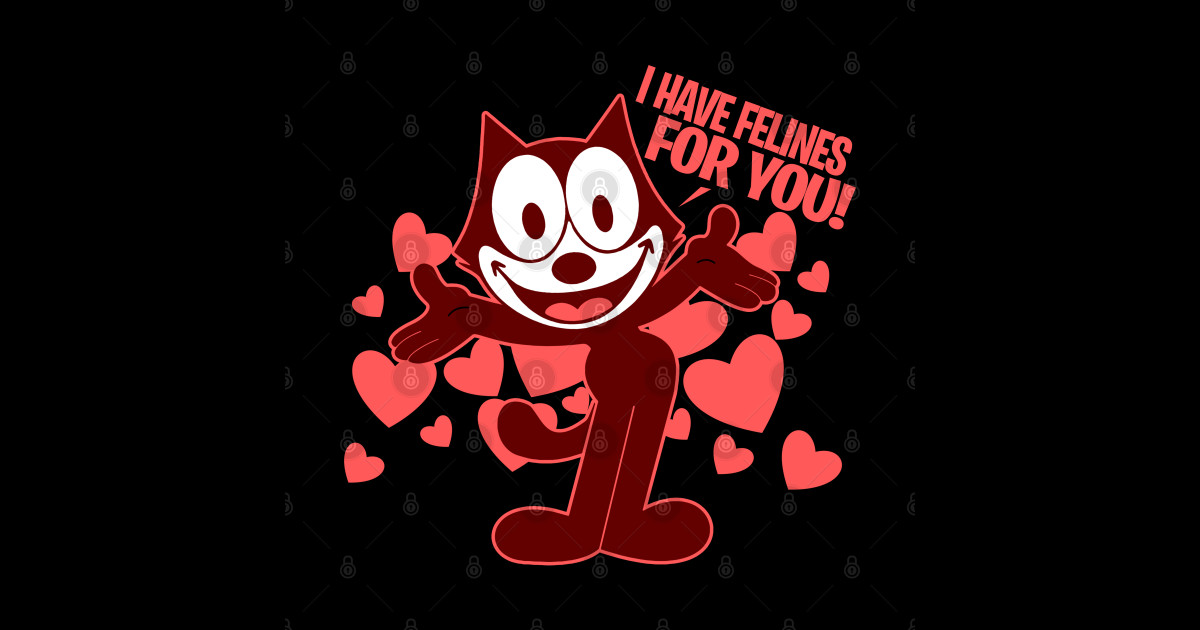 Felix Valentines Day Cute Kittens Cats Valentines Day Adopt Sticker Teepublic