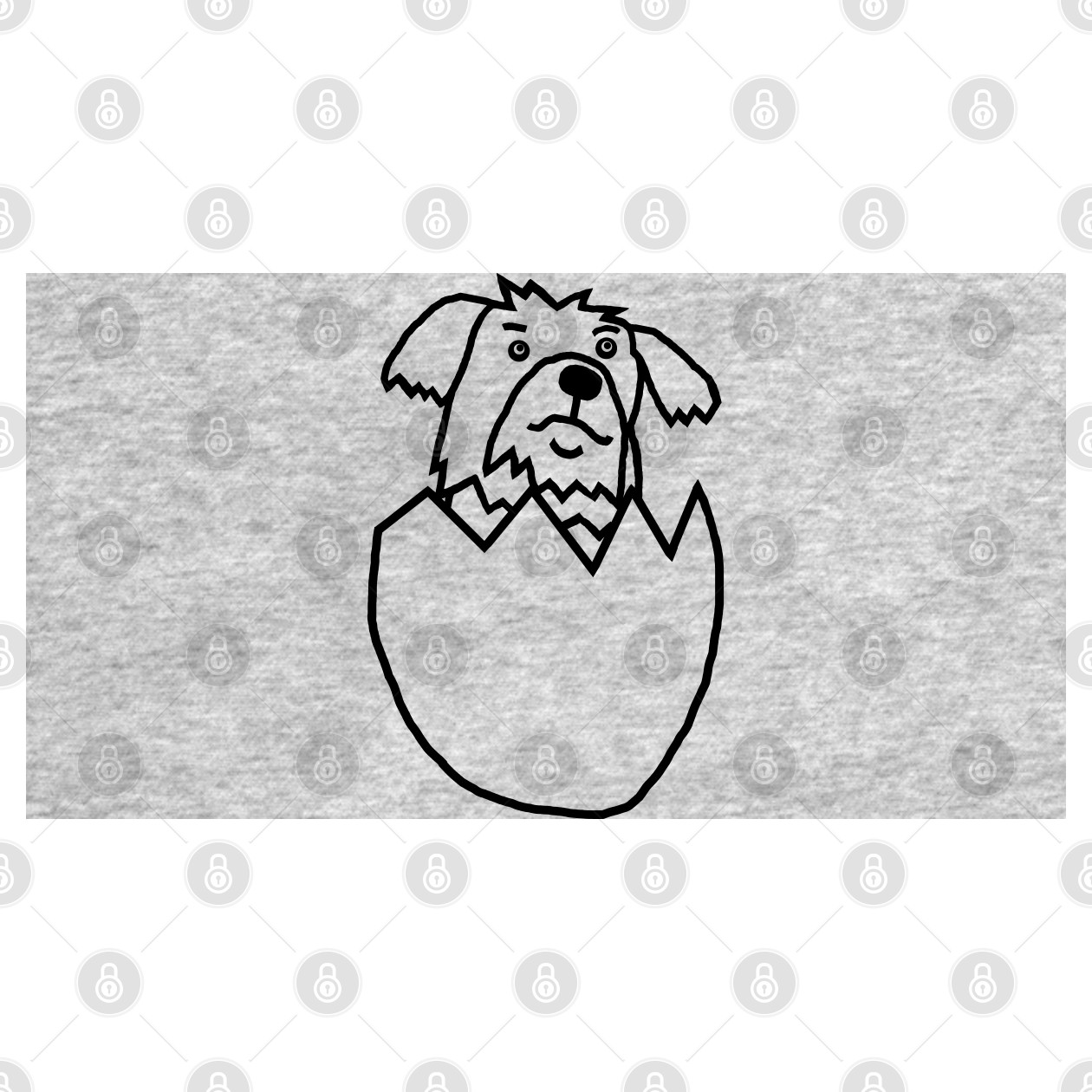 Puppy Hatching from Easter Egg Outline - Easter - T-Shirt | TeePublic