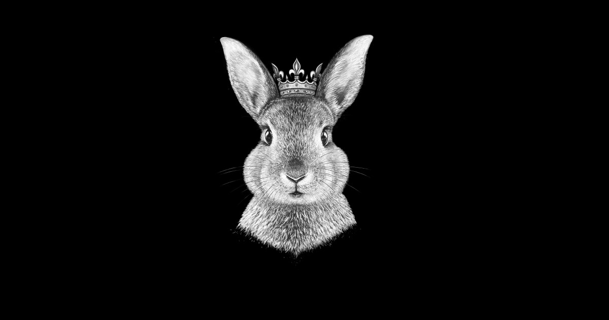 Queen rabbit - Rabbit - Sticker | TeePublic