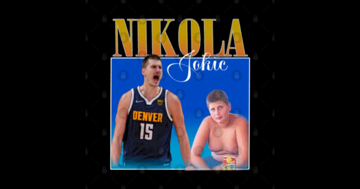 Nikola Jokic Retro By Mclelun - Nikola Jokic - Sticker | TeePublic