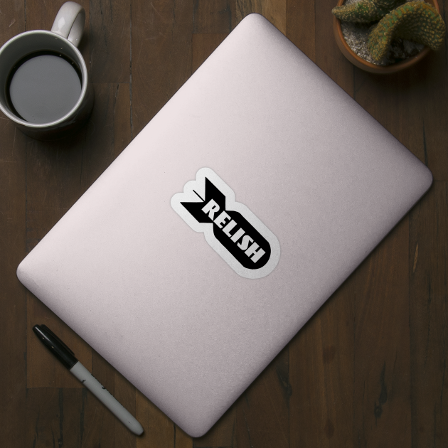 Bomb Relish Logo Black Transparent - Bomb - Sticker | TeePublic