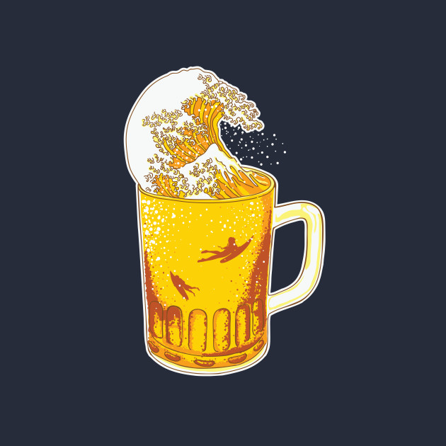 Beer Wave Beer T Shirt Teepublic