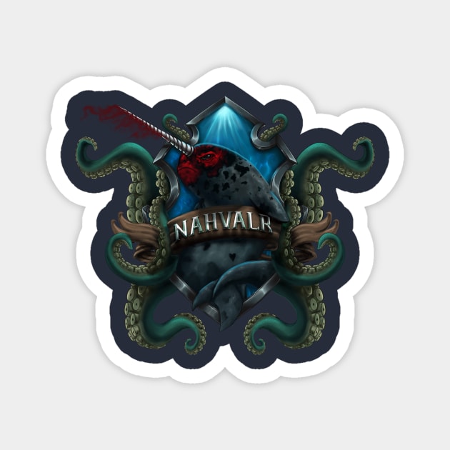 Nahvalr House Crest - Geeklyinc - Magnet | TeePublic