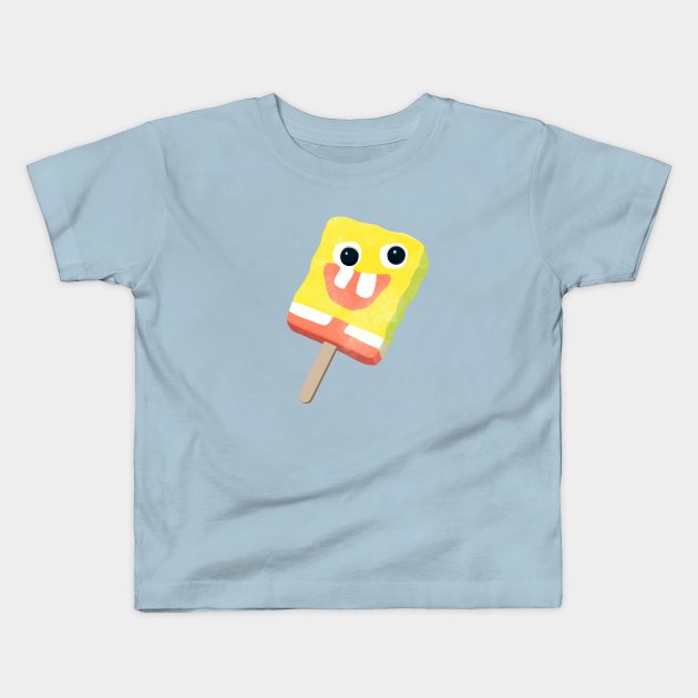 Sponge Popsicle Design Sticker - Spongebob - Kids T-Shirt | TeePublic