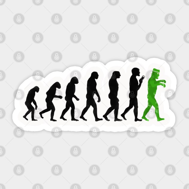 Funny Evolution Theory Humor - Funny Evolution Theory Humor - Sticker ...