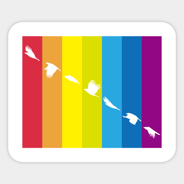 Rainbow Flag - Rainbow - Sticker | TeePublic