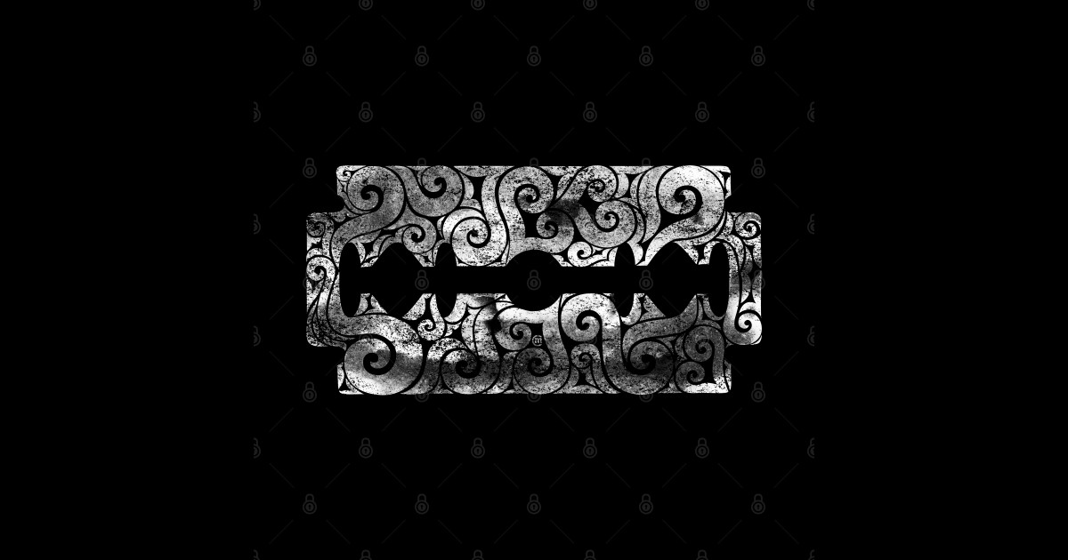 Swirly Razor Blade - Horror - Posters and Art Prints | TeePublic