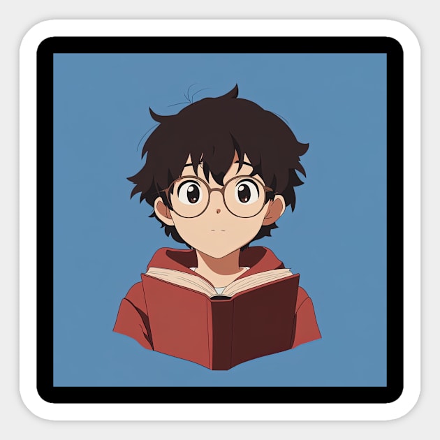 Geek | Anime style - Geek - Sticker | TeePublic