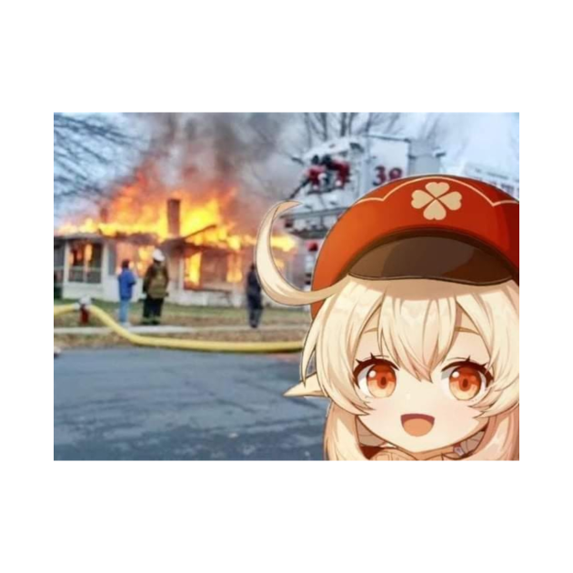 Klee Genshin Impact Meme - Genshin - T-Shirt | TeePublic