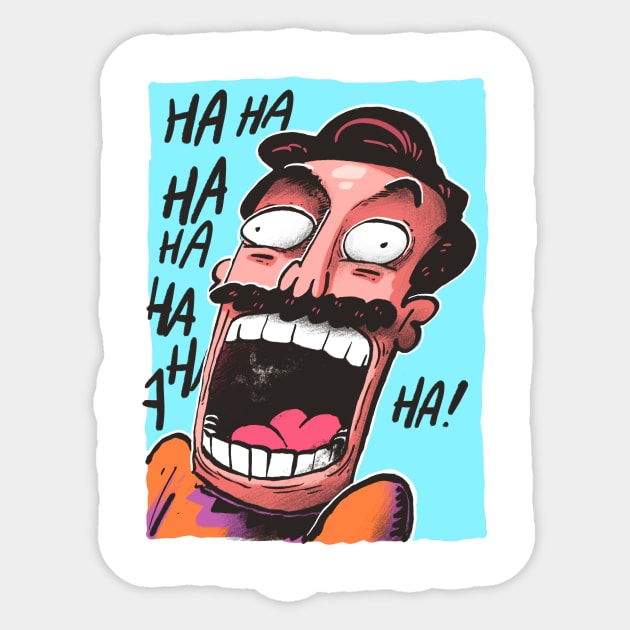 A colorful haha - Lol - Sticker | TeePublic