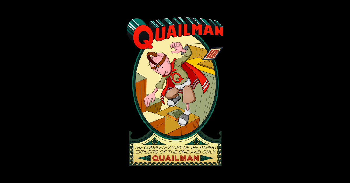 The Adventures of Quailman - Art - Sticker | TeePublic