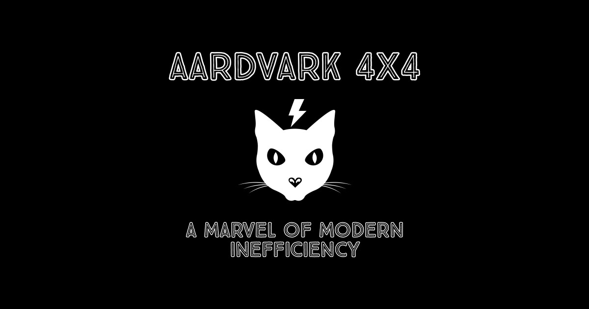 AARDVARK 4X4 - Modern Inefficiency - 4x4 - Sticker | TeePublic