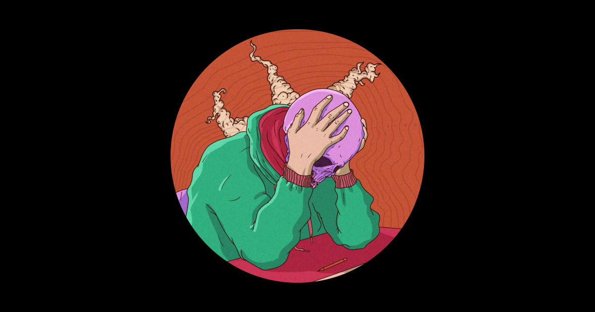 anxiety skeleton III - Anxiety Skeleton Iii - Sticker | TeePublic