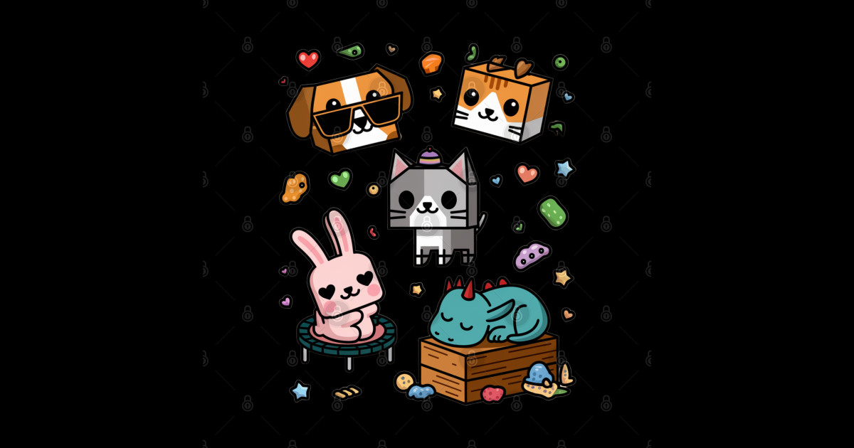 Roblox Blocky Pet World - Roblox - Sticker | TeePublic