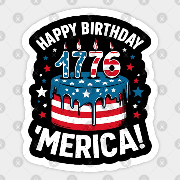 USA Happy Birthday 'Merica America 4th of July Novelty Funny Patriotic ...