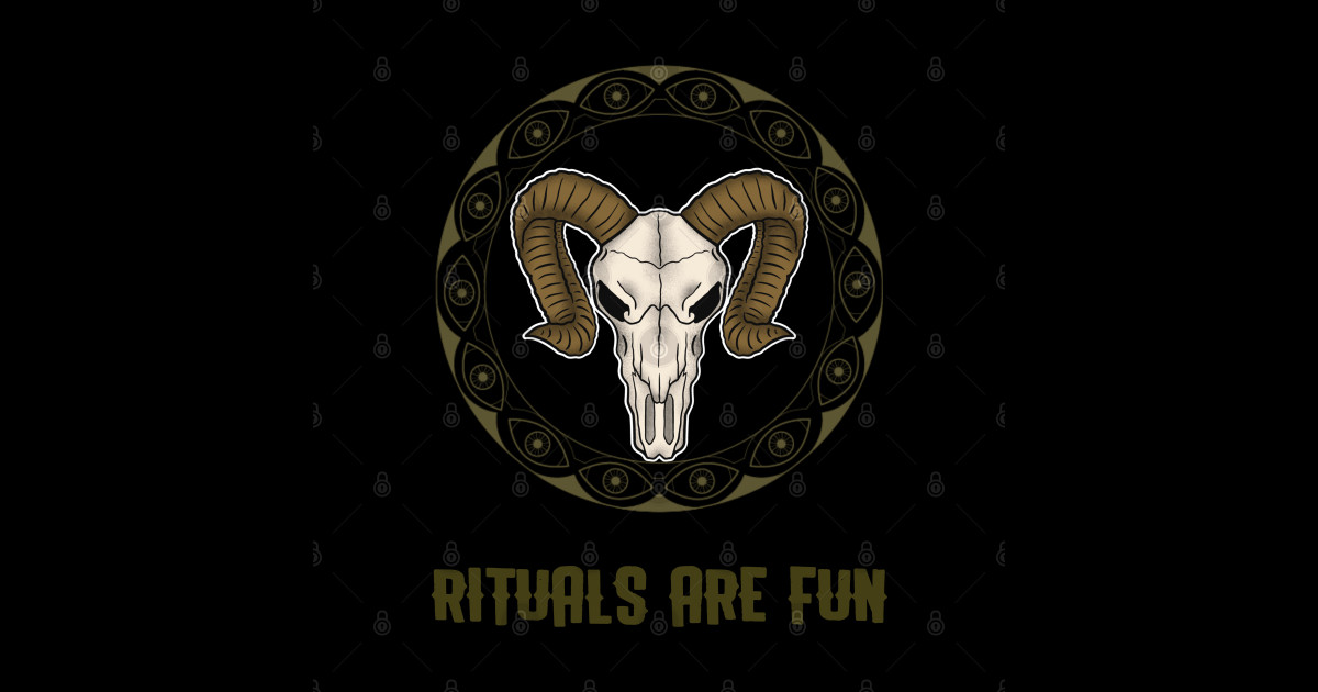 Rituals are fun - Satanic Rituals Summoning - Sticker | TeePublic
