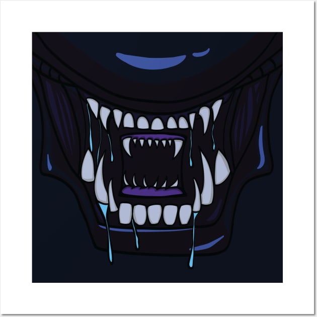 Alien Xenomorph Mouth - Alien - Posters and Art Prints | TeePublic