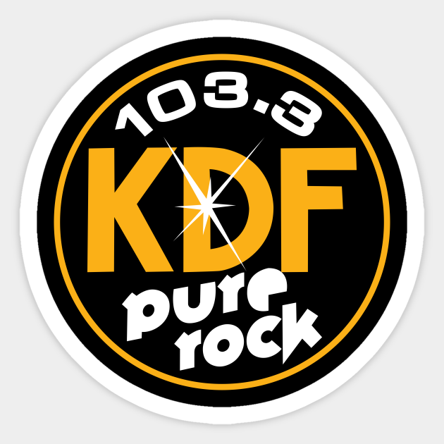 103.3 KDF Nashville | Pure Rock - 103 Kdf - Sticker | TeePublic