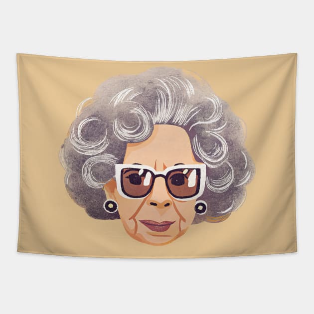 Grandma Yetta - 90s Fan Art Design - The Nanny - Tapestry | TeePublic