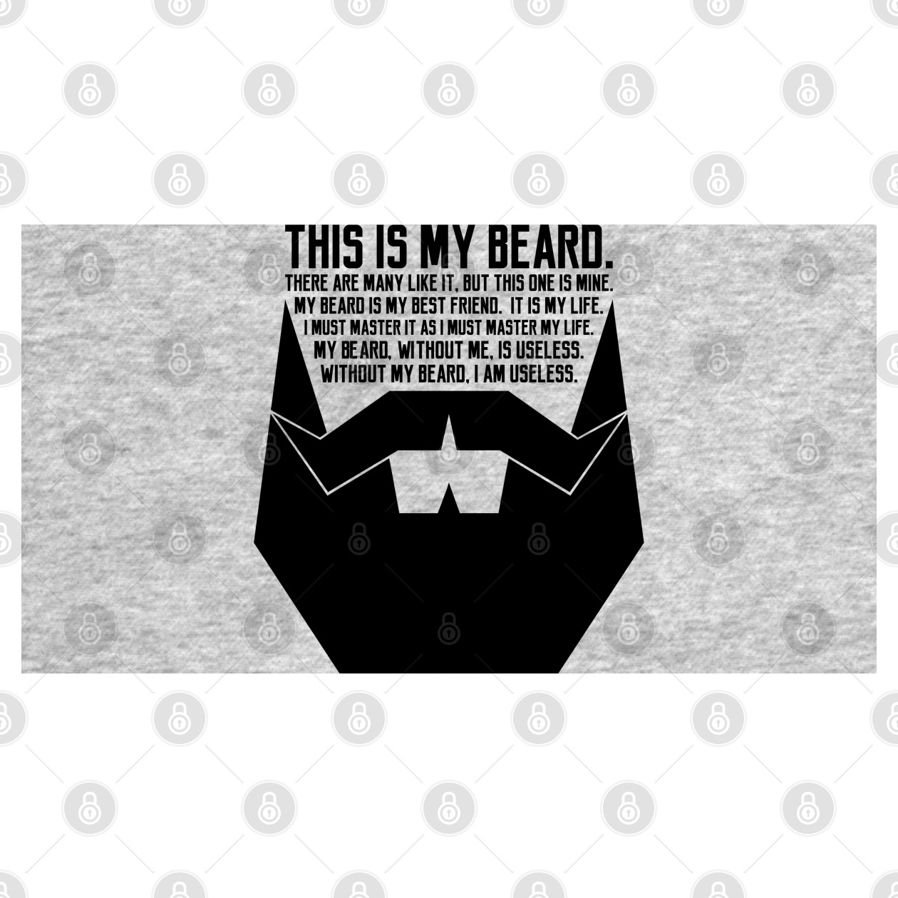 The Beard Creed - This Is My Rifle - T-Shirt | TeePublic