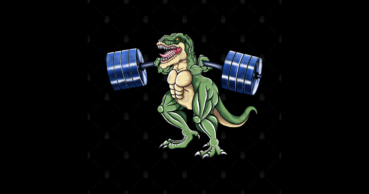 T-Rex Dinosaur Leg day Fitness Gym - T Rex T Rex Lover - Sticker ...