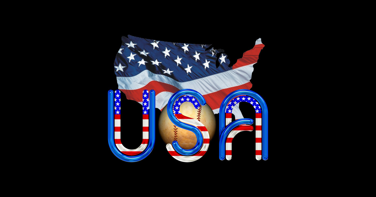Baseball in the USA - Baseball - Sticker | TeePublic