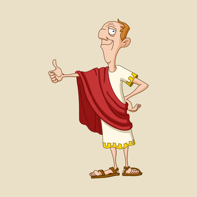 Roman emperor with thumb up - Roman - Tapestry | TeePublic