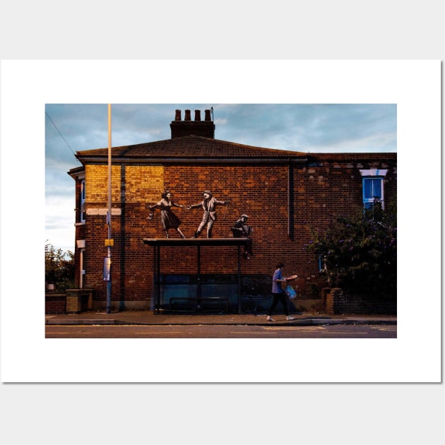 Banksy Bus Stop Dancers Graffiti - Banksy - Posters and Art Prints ...