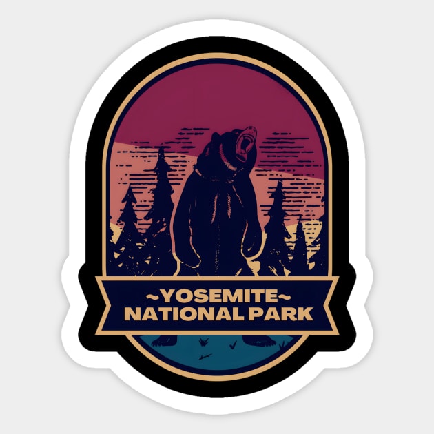 Yosemite National Park - Yosemite National Park - Sticker | TeePublic