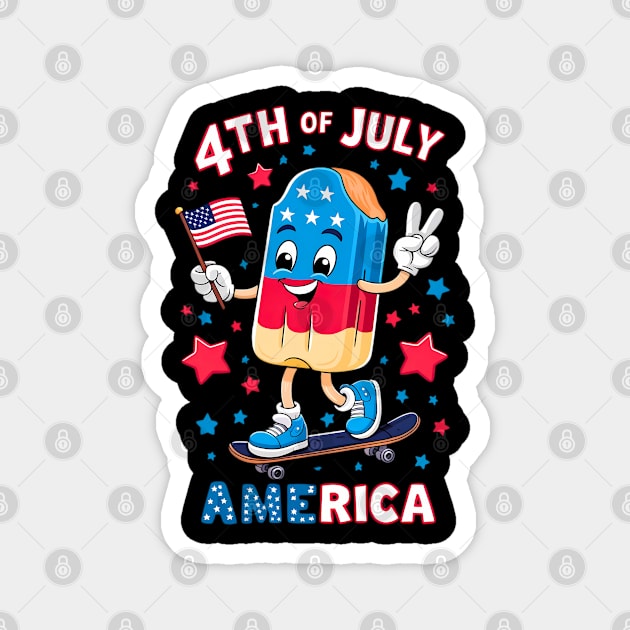 4th of july popsicle 2024 - 4th July 2024 - Magnet | TeePublic