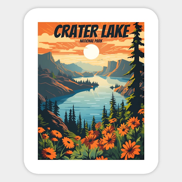 Crater Lake National Park - Crater Lake - Sticker | TeePublic