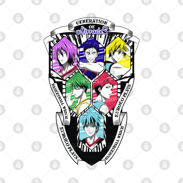 GENERATION OF MIRACLES - Kuroko No Basketball - T-Shirt | TeePublic