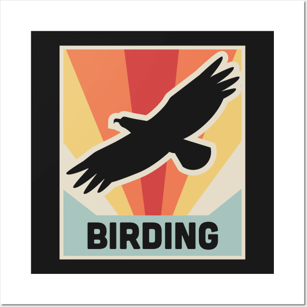 BIRDING | Vintage Style Bird Watching Poster - Bird Watching - Posters ...