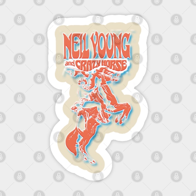 Retro Neil Young - Neil Young - Sticker | TeePublic