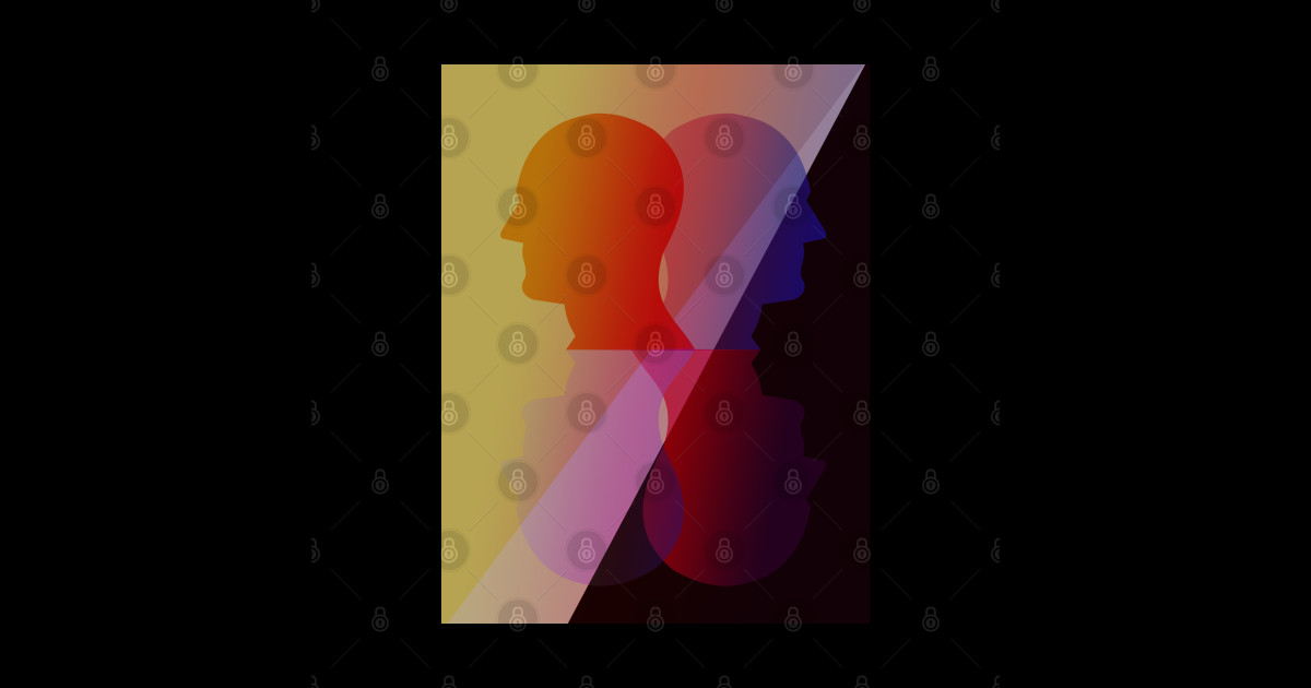 deep face hidden human - Deep Face Hidden Human - Sticker | TeePublic